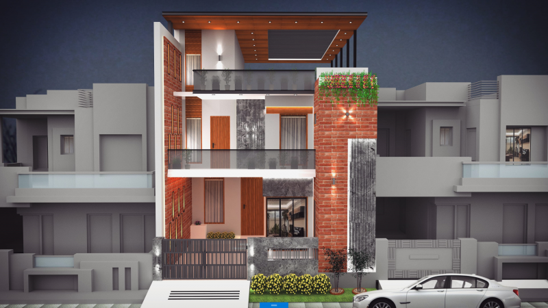 Realistic Exterior Elevation designed by Experts Architect. What are ...