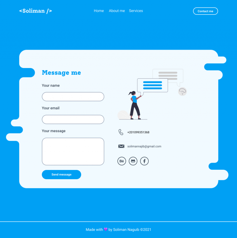 I will design user interface for your website | one page