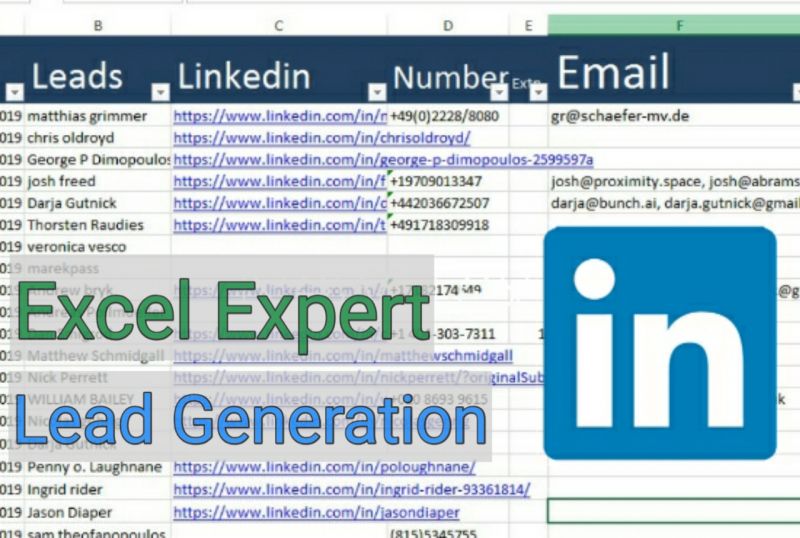 Lead Generationweb Scraping Web Crawling Web Extraction Excel Data Work Building Email