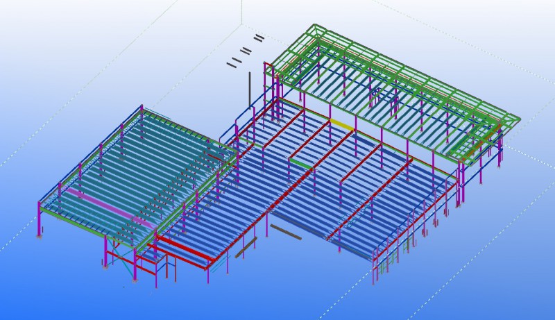 Construction , steel detailing fabrication dwg
