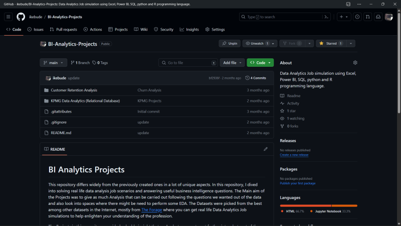 BI Analytics Project Works by Precious Ikebude | Truelancer