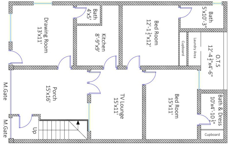 2D Floor Plan by Rait Ullah | Truelancer