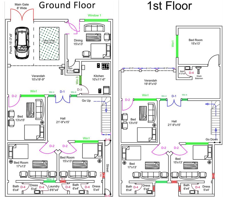 2D Floor Plan by Rait Ullah | Truelancer