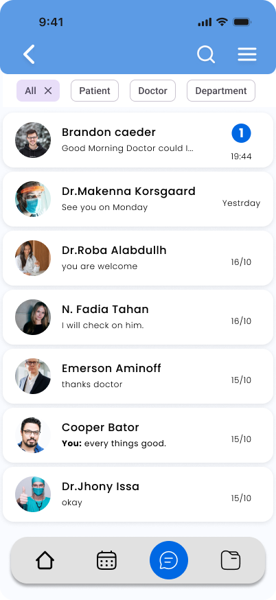 UX Design for a Healthcare Appointment & Chat App by Mishel Alset ...