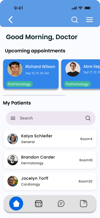 UX Design for a Healthcare Appointment & Chat App by Mishel Alset ...