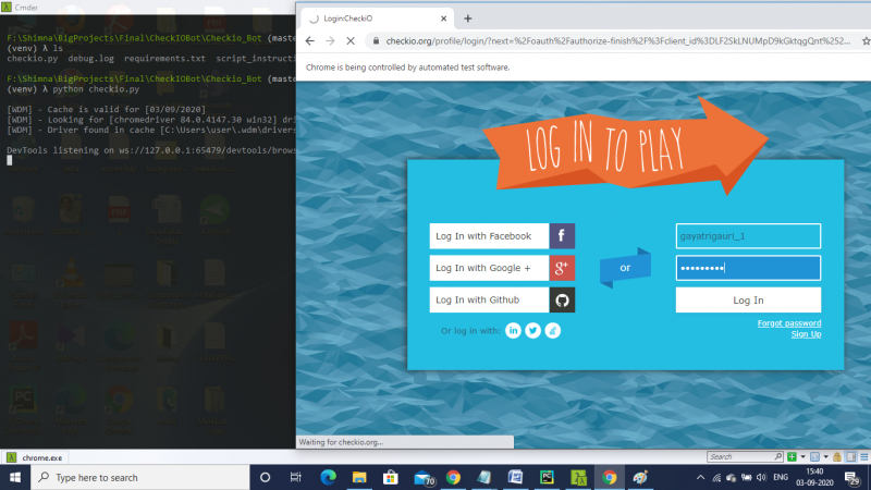 I Have Created A Checkiobot Which Levels Up Account By Automatically Solving Python Tasks