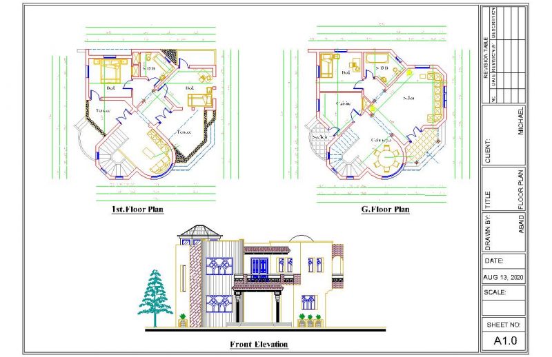 Floor plans, Elevations, and sections etc. by Abaid Rehman | Truelancer