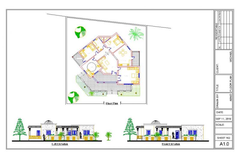 Floor plans, Elevations, and sections etc. by Abaid Rehman | Truelancer