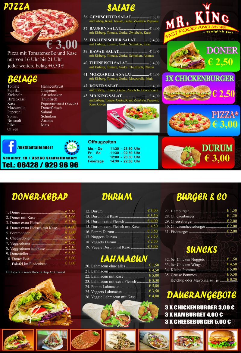 I have design a menu card design by Zibonanando Das | Truelancer