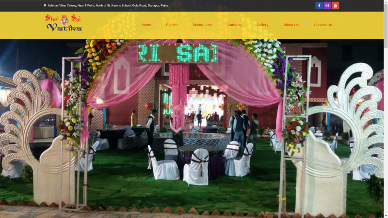 Wordpress website of Shri Sai Vatika Banquet Hall by Dux Technology | Truelancer