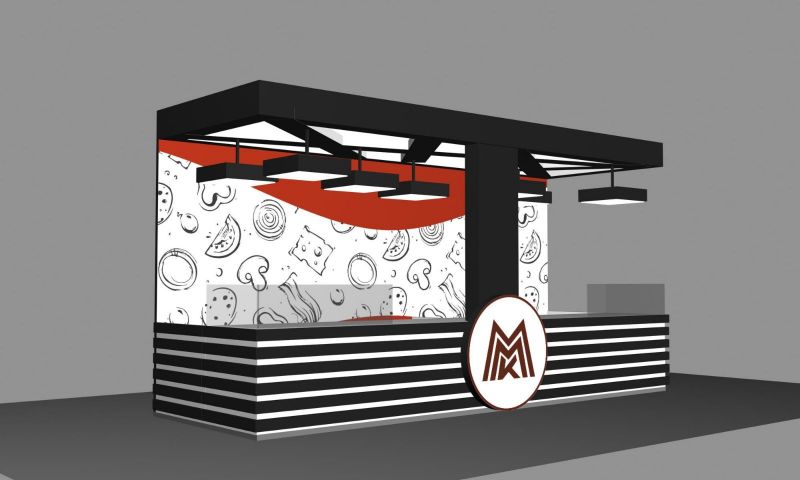 MMK Food Stall - Interior Design done by Irshatd designs by Irshatd ...