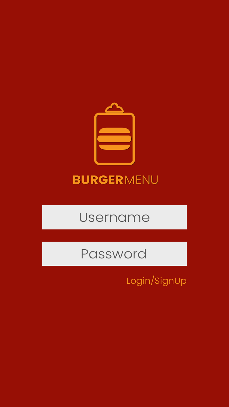 BURGER MENU by Bukhari Mohsin | Truelancer