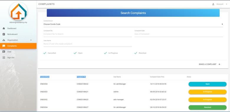 Residency - Condo Management System by Asyraf Norafandi | Truelancer